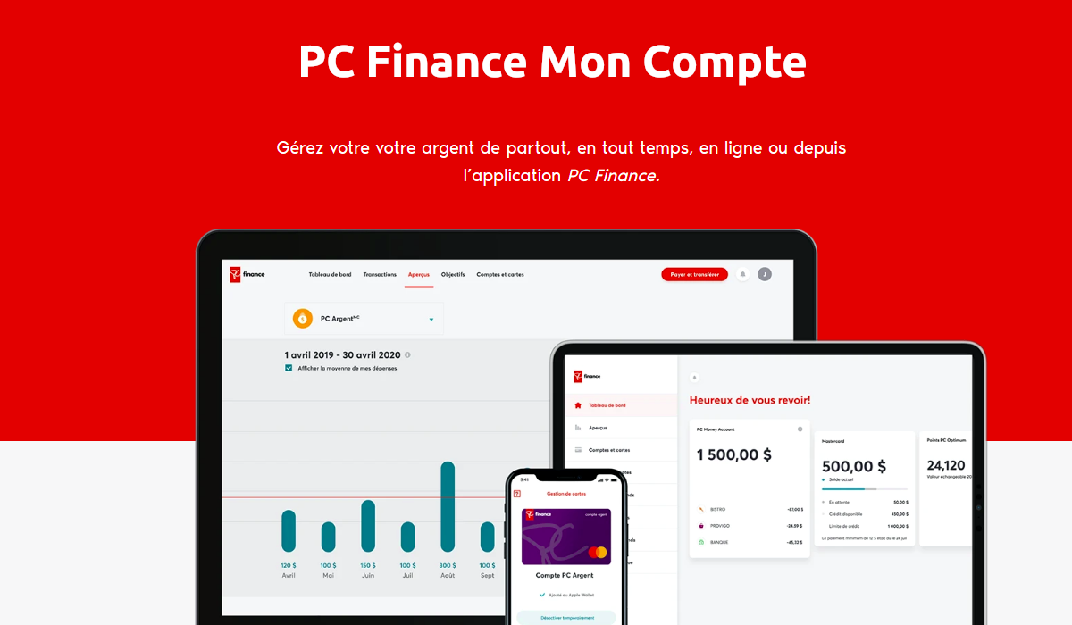 PC Finance Mon compte PC Mastercard et PC Argent | PC Financial