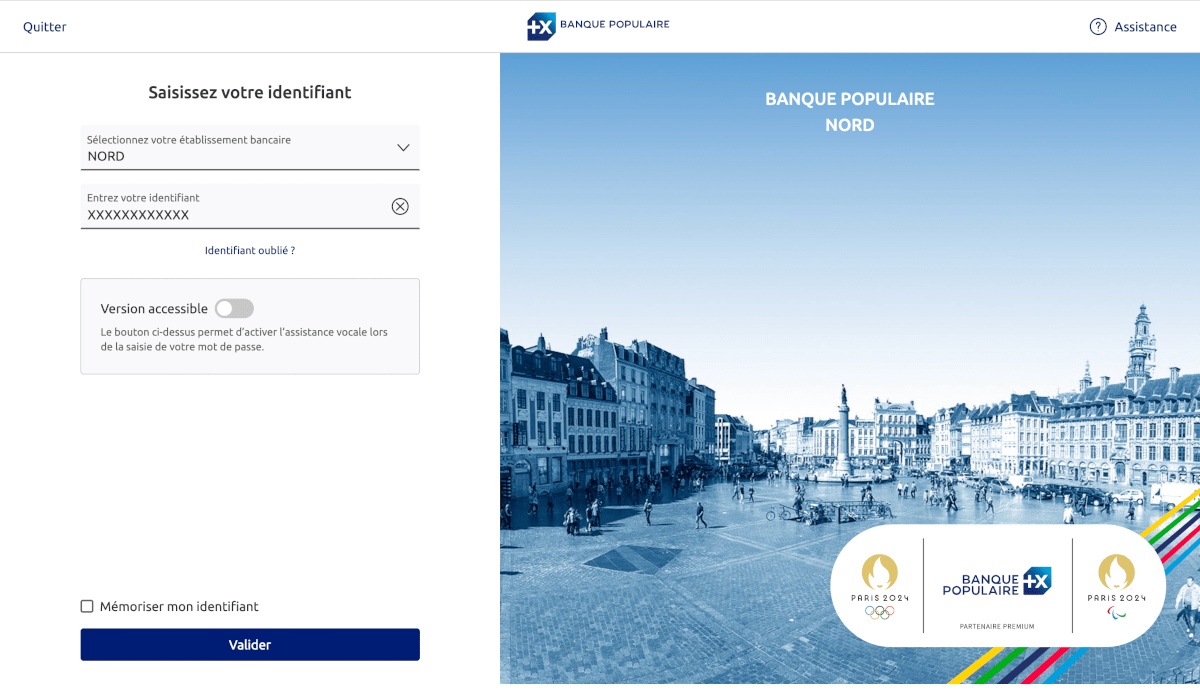 Mon compte Banque Populaire Nord - Ma Banque en ligne