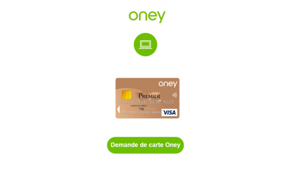 Demande de carte Oney en ligne - Souscription rapide